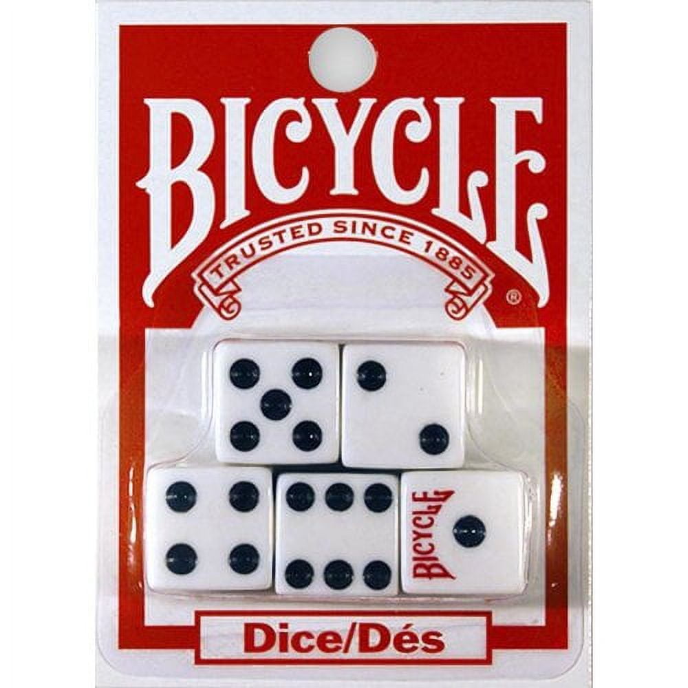Set of 5 Bicycle Regular Dice for Fun and Games - Walmart.com