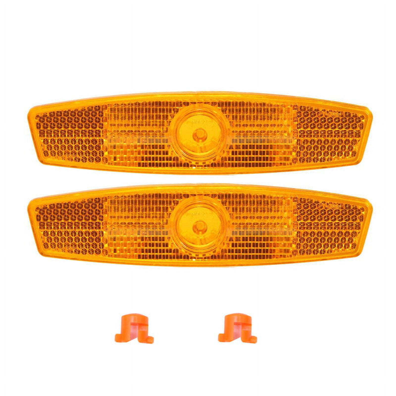 Bicycle Bike Wheel Reflector Safety Spoke Reflective Mount Vintage Clip ...