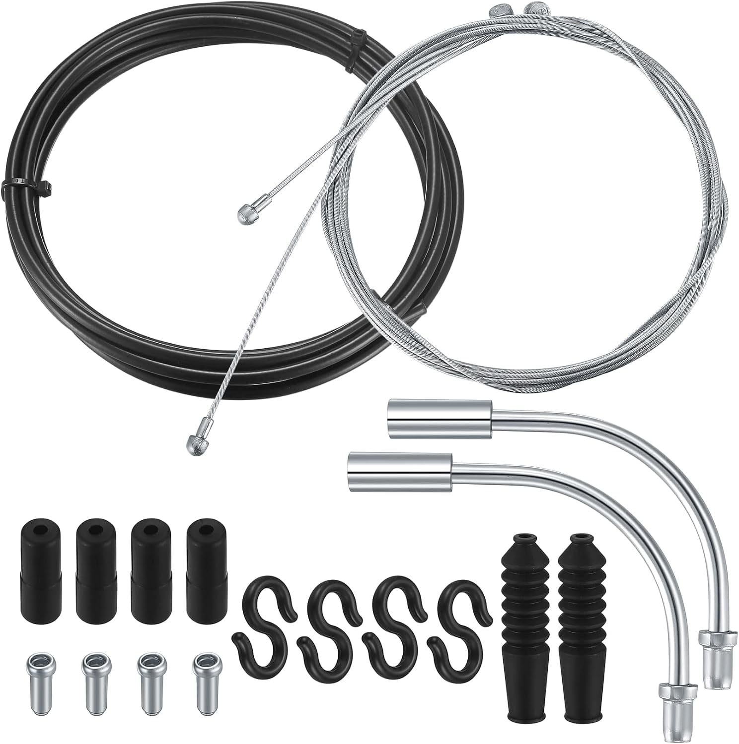 Bicycle Brake Cable Set, Universal Bike Brake Shifter Cable Kit ...