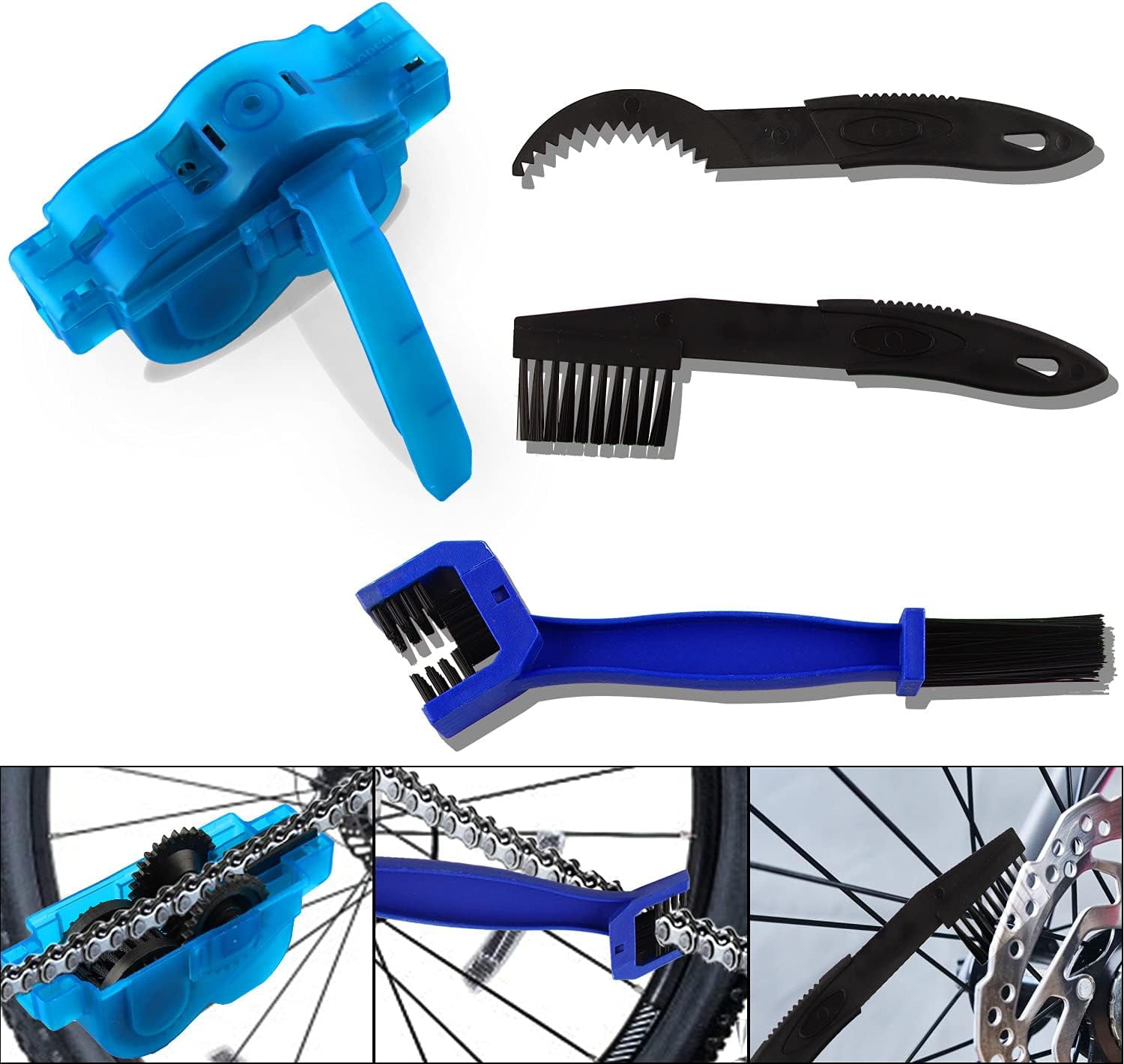 Bicycle Chain Cleaner, Bicycle Chain Cleaner, 4 Pieces Bicycle Cleaning ...