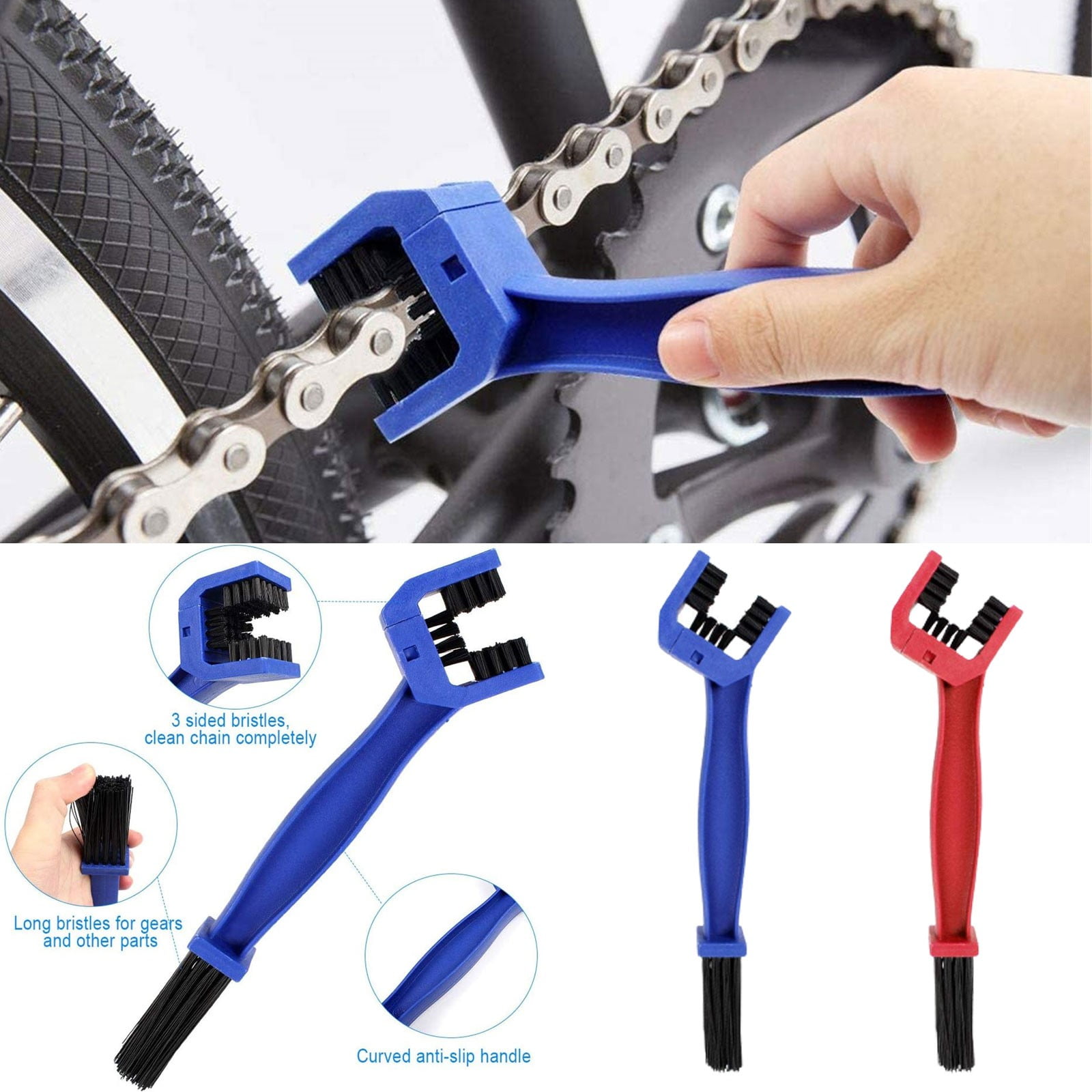 Bicycle Chain Cleaner, Cycling Bike Machine Brushes, Scrubber Wash Tool ...
