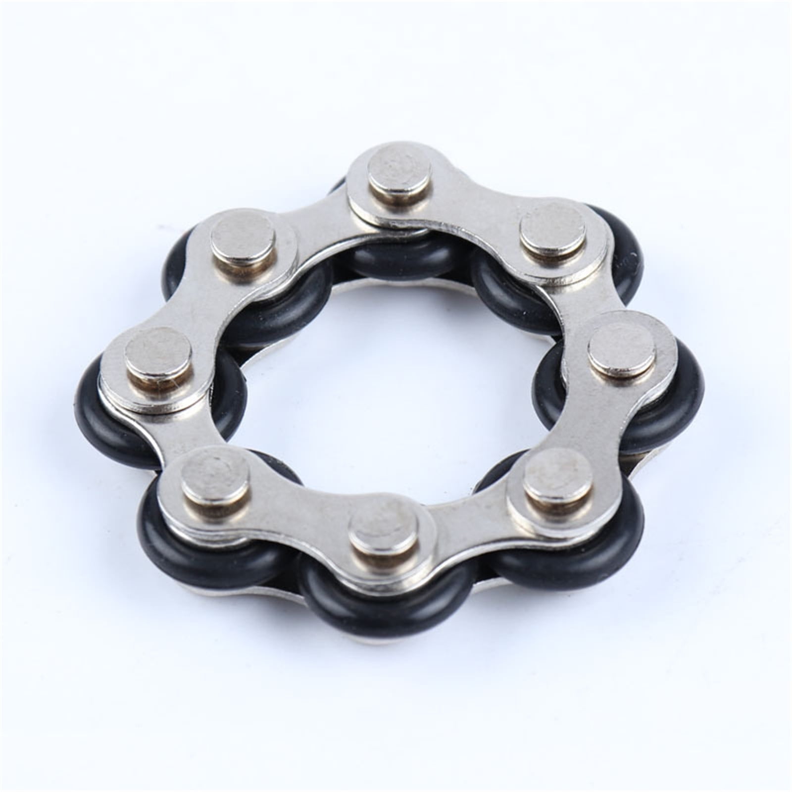 Bicycle Chain Fidget Toy 8 Links Stress Relief Keychain for Adults Kids ...