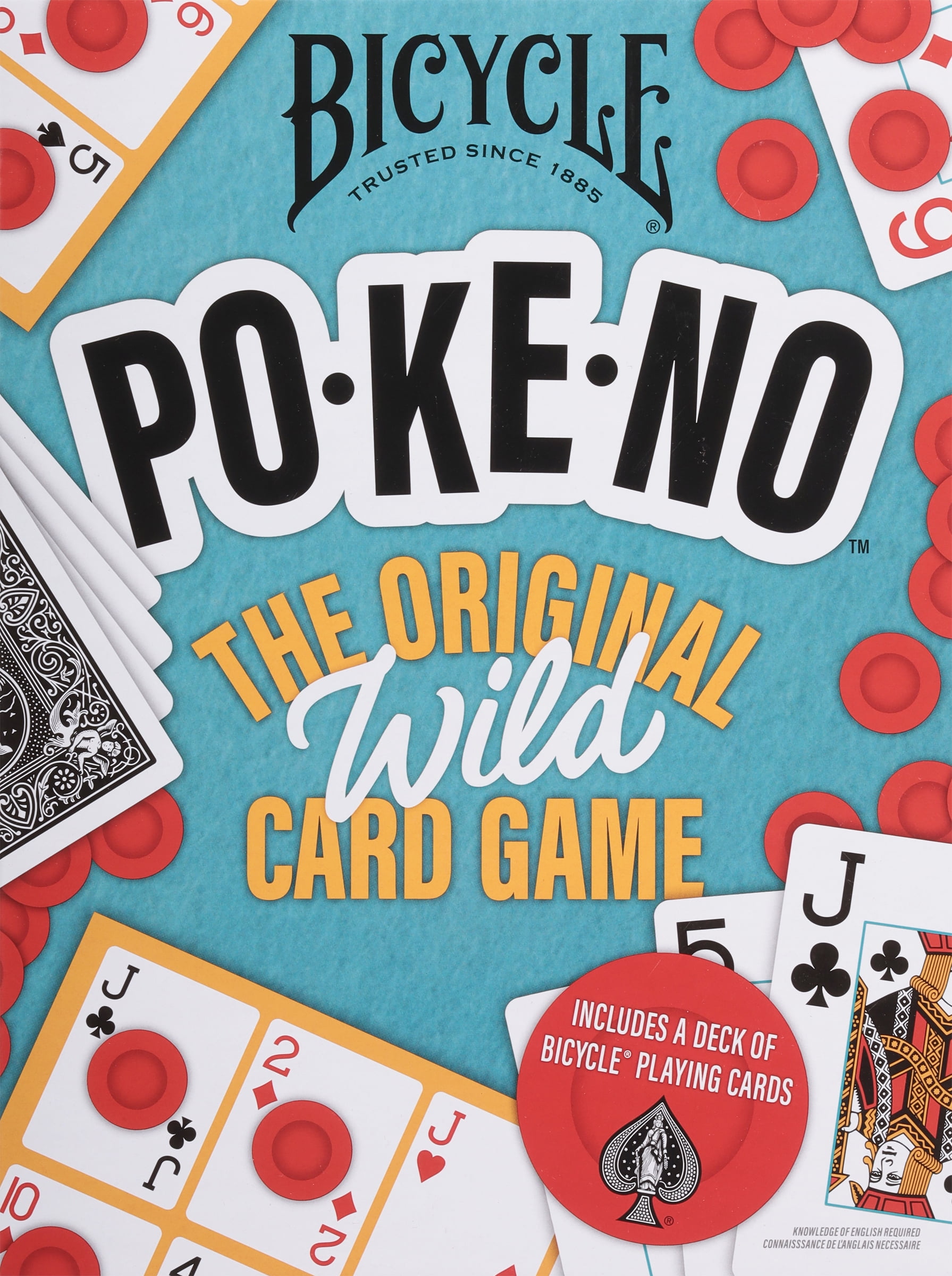 Bicycle Pokeno Card Game, Fun for Up to 12 Players, Combines Poker and ...