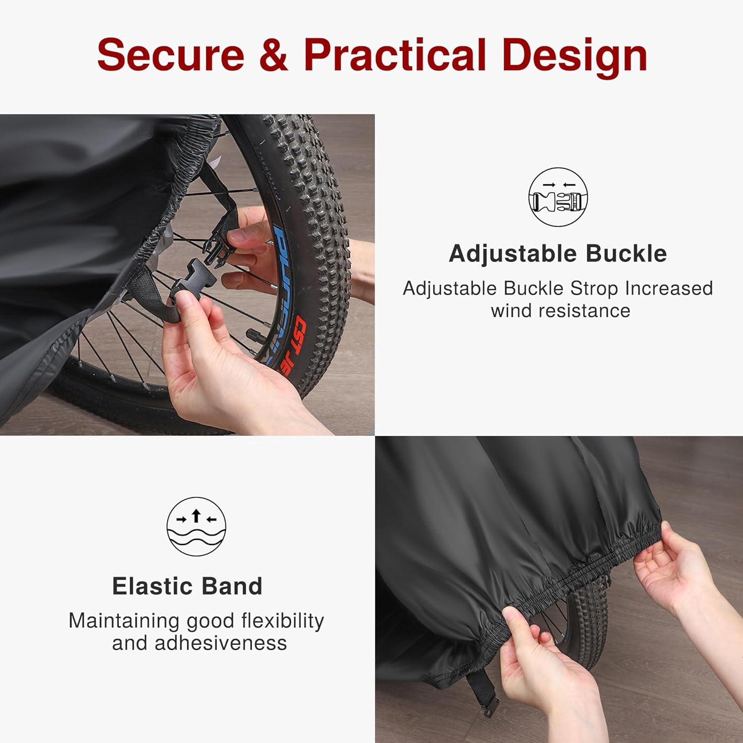 Bicycle Cover，Extra Long Bike Storage Cover，Outdoor Waterproof Sun ...