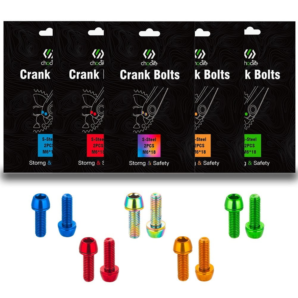 Bicycle Crank Bolts M6x18mm With Gasket Crankset Arm-Fixing Bolts MTB ...