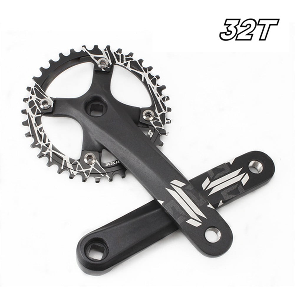 Bicycle Crankset Square Taper Crankset Chainring 104BCD 32T 34T 36T 38T ...