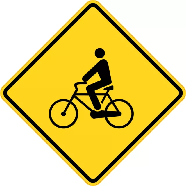 Bicycle Crossing Sign Sticker Window Decal Phone Decal Water Bottle ...