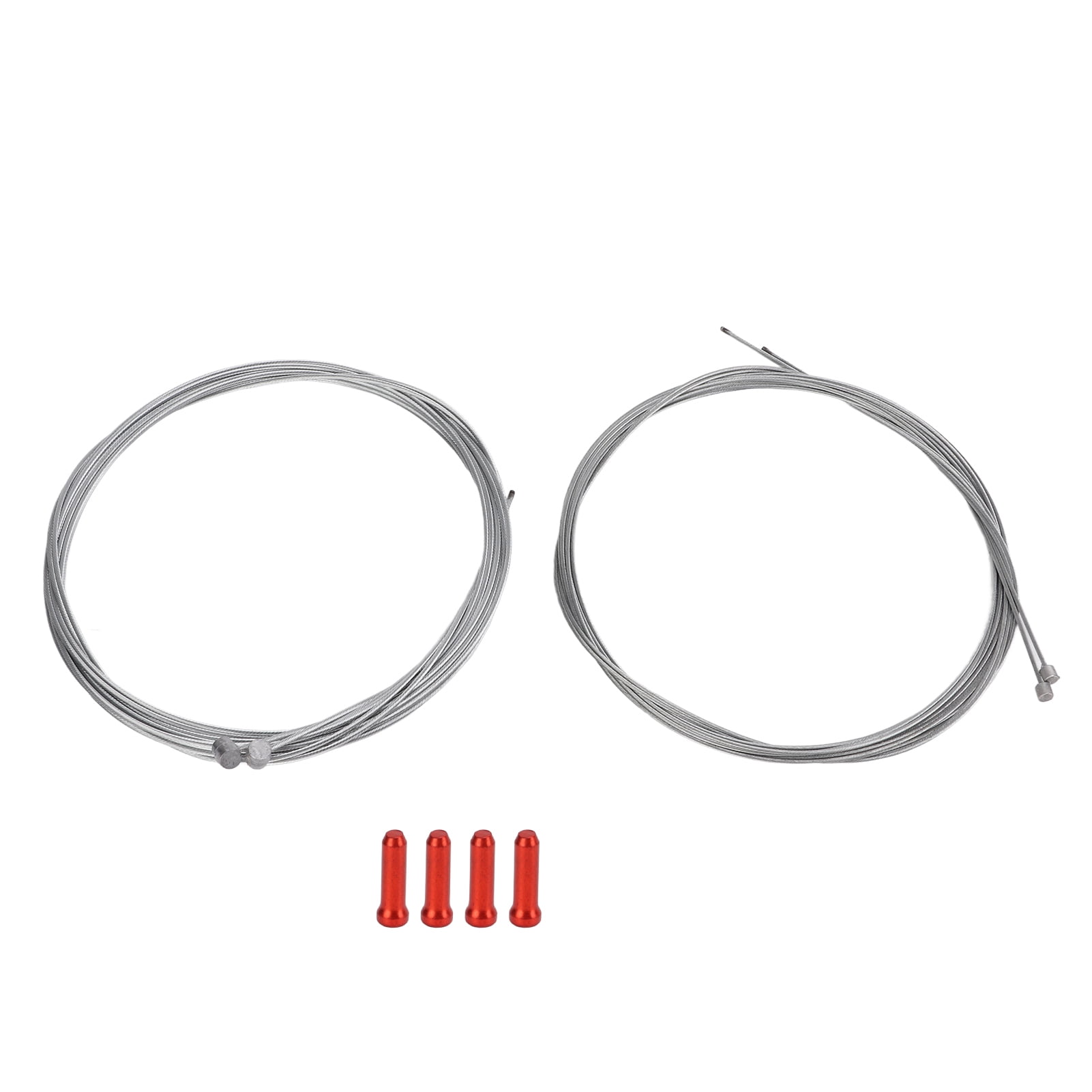 Bicycle Derailleur Shifter Cable and Brake Cables Set with End Crimps ...