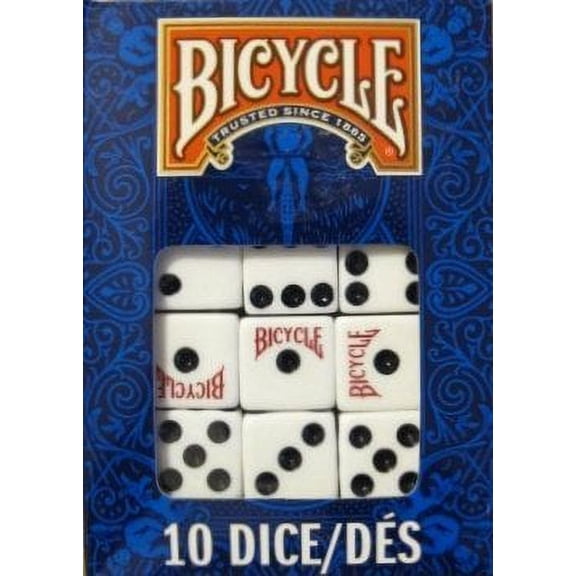 Set of 5 Bicycle Regular Dice for Fun and Games - Walmart.com