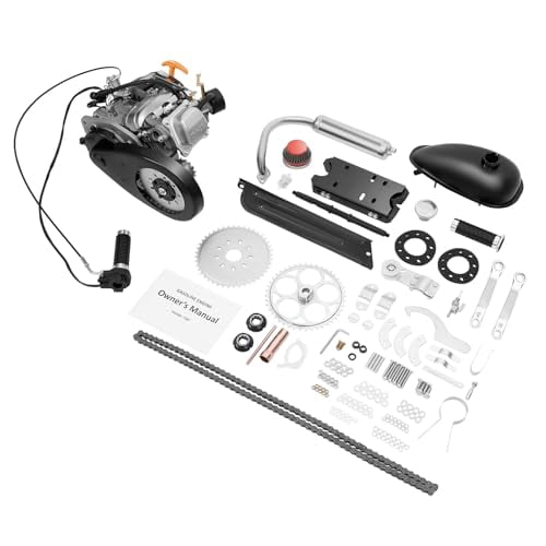 Bicycle Engine Kit, 3.5HP 100CC 4-Stroke Bicycle Engine Conversion Kit ...