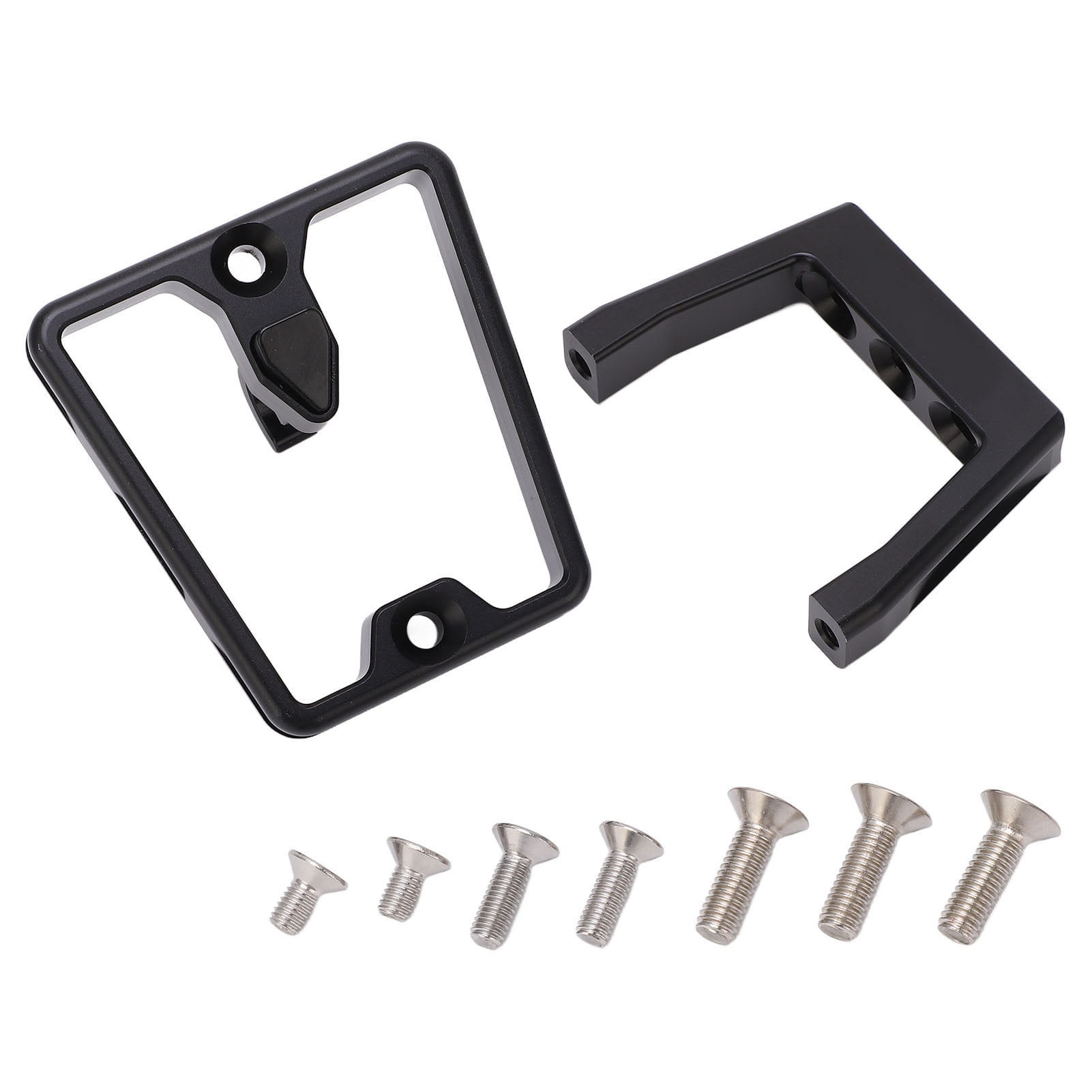 Bicycle Front Carrier Block Black Aluminium Alloy 3 Holes Front Carrier ...