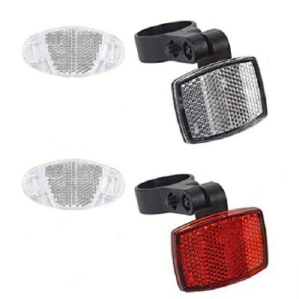 Bicycle Front Rear Spokes Reflector Set Bike Light Warning Reflectors ...
