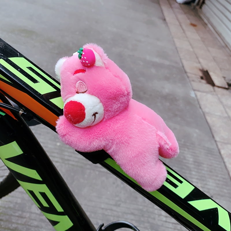 Bicycle Handlebar Plush Animal Ornament, Cute Dinosaur Panda Stuffed PP ...