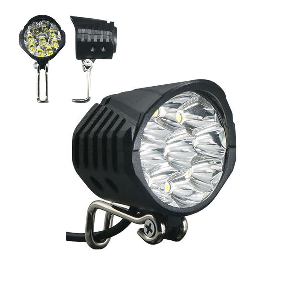 Bicycle Headlight 9LED 18W Super Bright 2-in-1 Horn & Light Waterproof ...