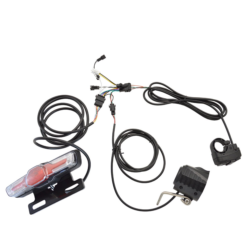 Bicycle Headlight and Tail Light Set Ebike Turn Signals Front and Back ...