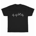 Bicycle Heartbeat Racing Cyclist Bike Pulse Line T-Shirt Unisex Tee ...