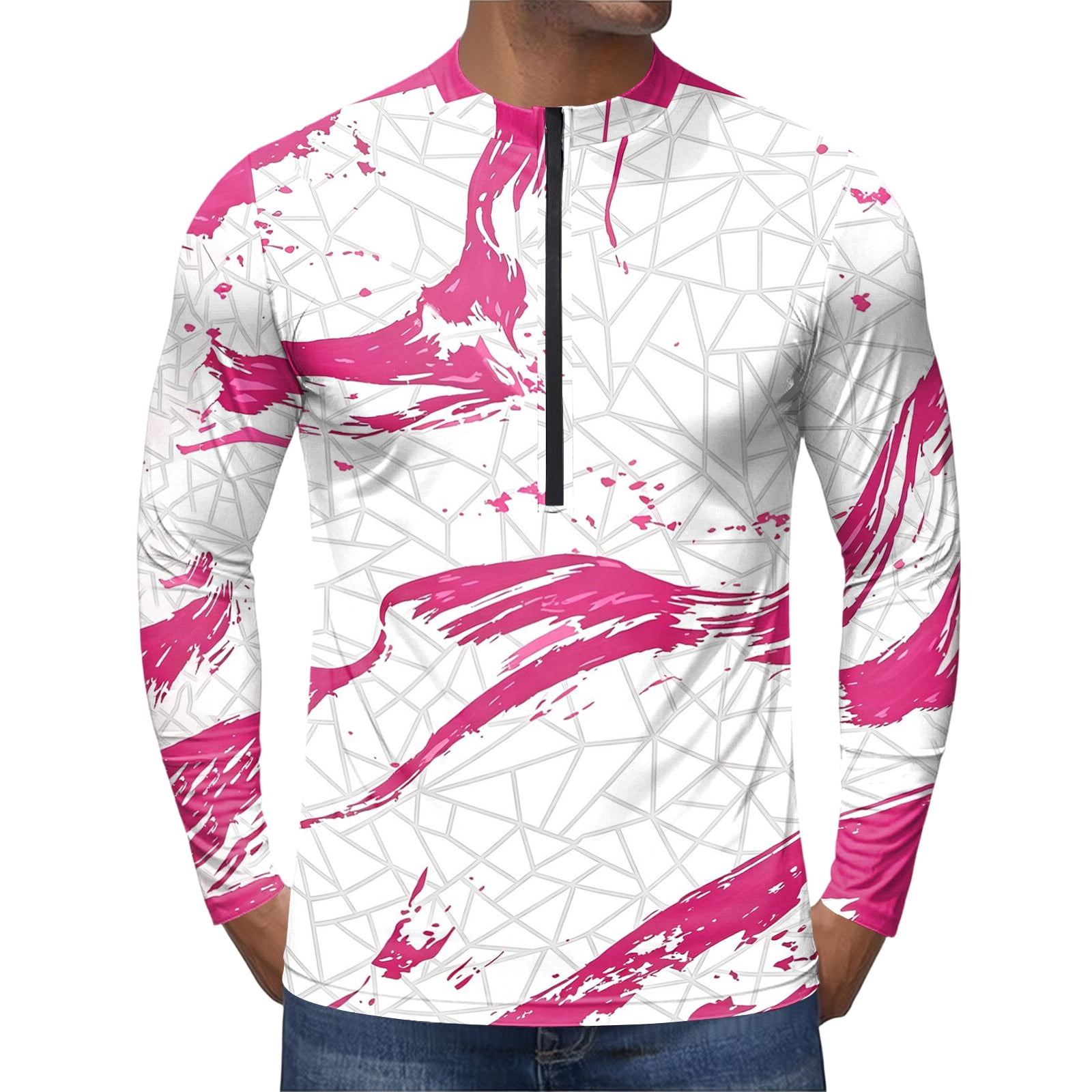 Bicycle Jerseys for Men Printed Long Sleeve Cycling Jersey, Graphic ...