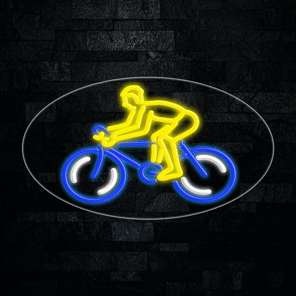 Bicycle LED Neon Sign 28"L x 16"H #34325 - Walmart.com