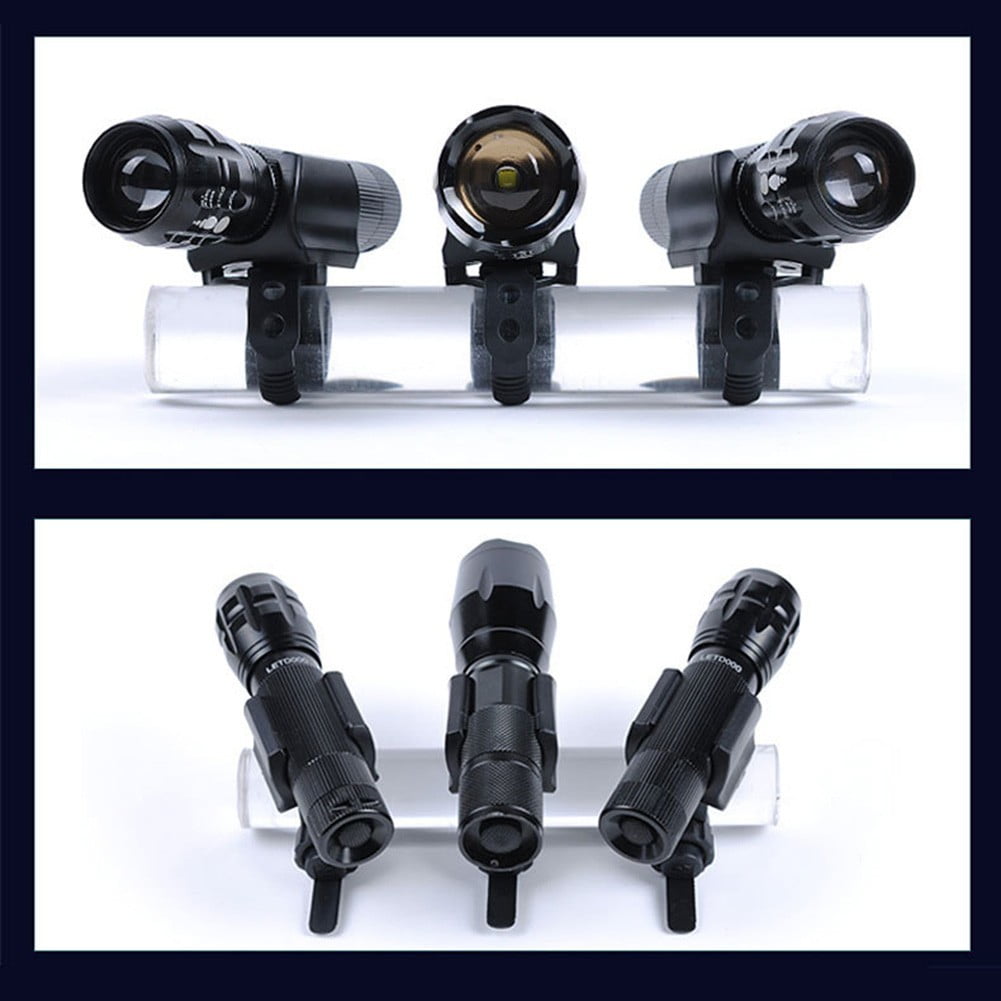 Bicycle Light Holder Bike Flashlight Bracket Torch Mount Clamp Lamp ...