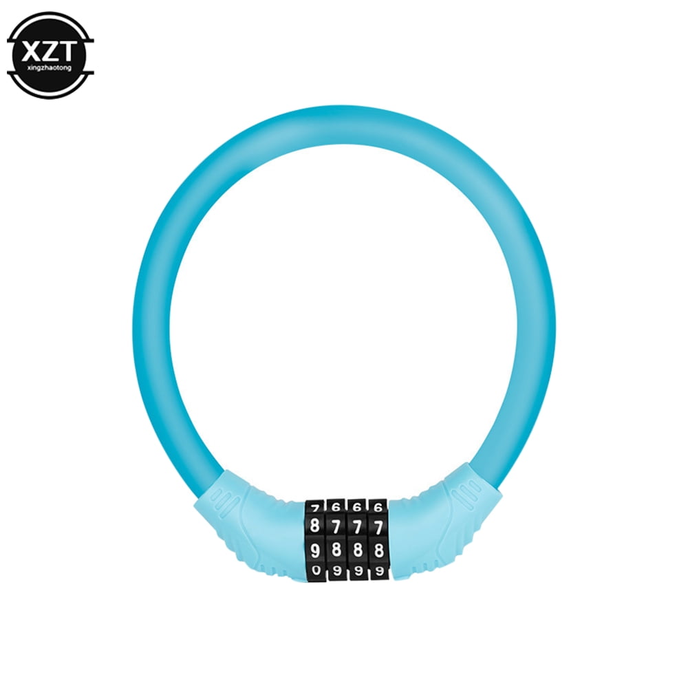 Bicycle Lock Anti-Theft 4Digit Password Mountain Road Bike Safety Lock ...