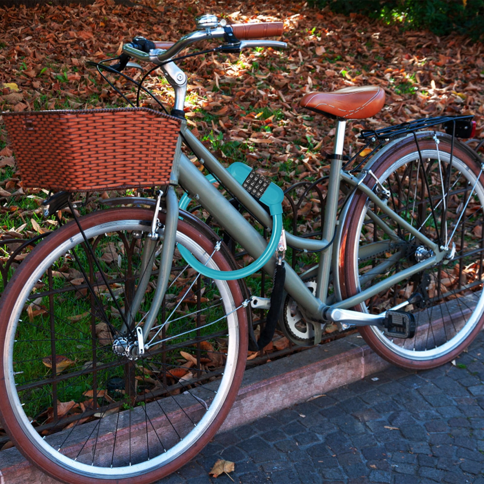 Bicycle Lock, Combination Lock, Electric Bike Lock, Steel Wire Anti ...