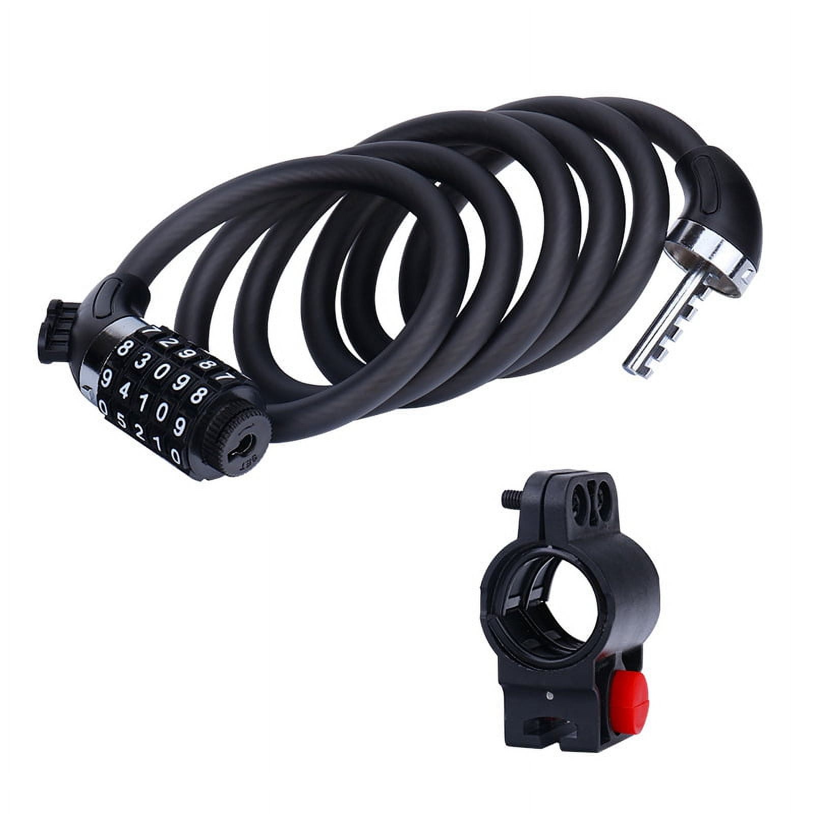 Bicycle Lock Five-Digit Code Locks Mountain Bike Road Bike Wire Steel ...