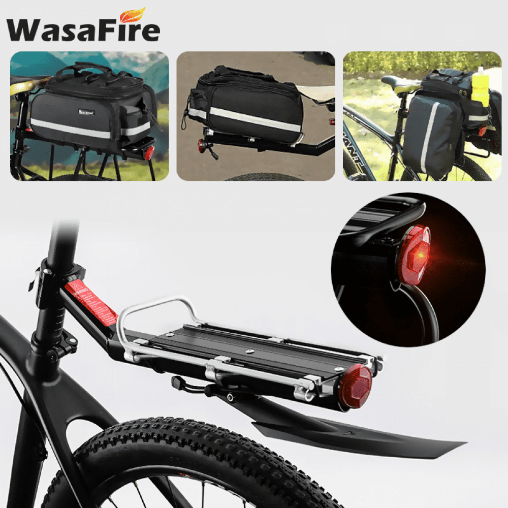 Bicycle Luggage Carrier Universal 25KG Load Mountain Bike Cargo Rack ...