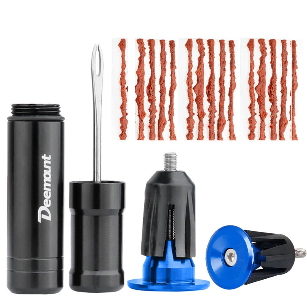 Bicycle Maintenance Mini Tool Bar End Hidden Bike Tire Repair Kit (Blue ...