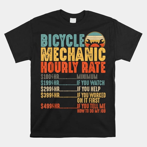 Bicycle Mechanic Hourly Rate Funny Bike Mechanics Repair Shop Custom ...