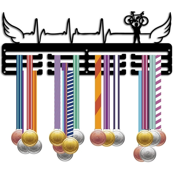 Bicycle Medal Hanger Display Wing Medal Holder Rack Sports Metal ...