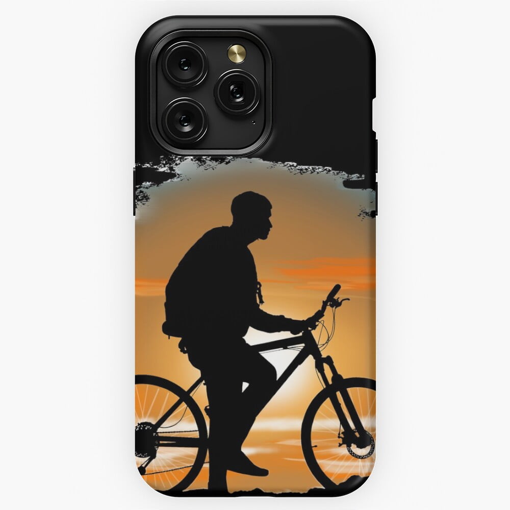 Bicycle Minimal Line Art Clean Design Case for iPhone 11 12 13 14 15 16 ...