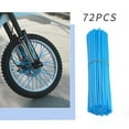 Bicycle Motorcycle Wheel Spoke Covers Set, 72 Piece Plastic Spoke ...