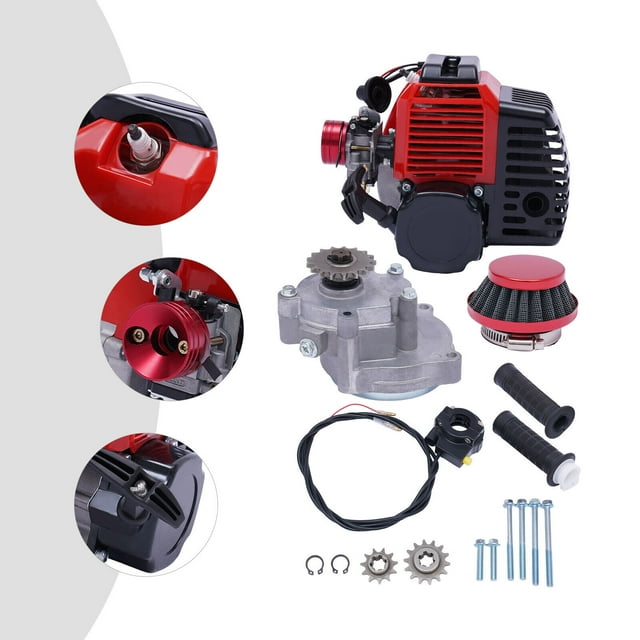 Bicycle Motorized Gas Petrol Bike Engine Motor Kit 49CC 2-Stroke Chain Scooter - Walmart.com