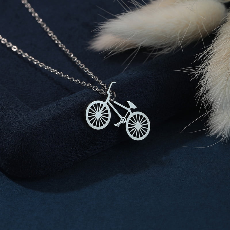 Bicycle Necklace , Bike Necklace, Bicycle Gift, Cyclist Pendant ...