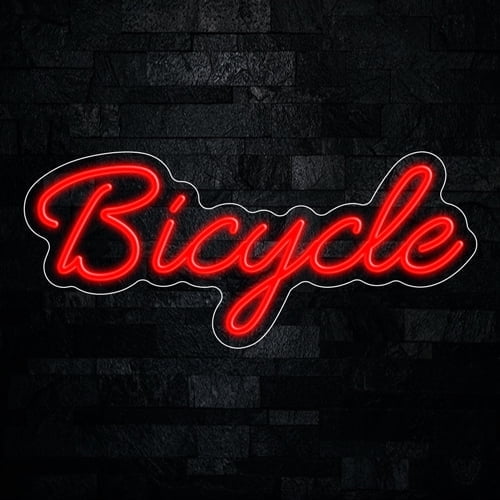 Bicycle Neon LED Sign 23"L x 10"H #32939 - Walmart.com