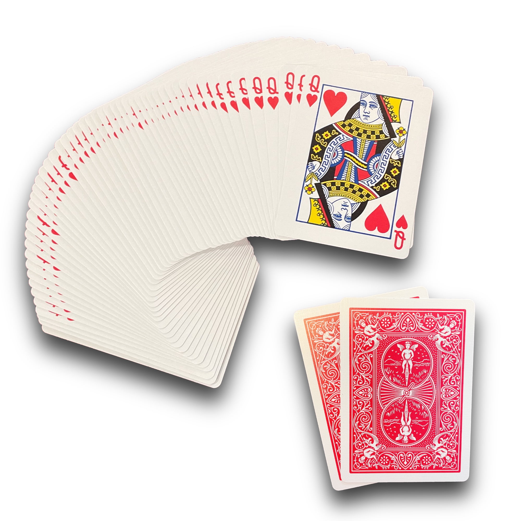 Ted's Sterling Magic Bicycle One Way Force Deck Queen of Hearts, Red ...