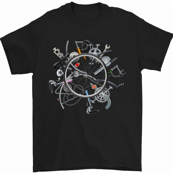 Bicycle Parts Cycling Cyclist Cycle Bicycle Mens S-5XL T-Shirt ...