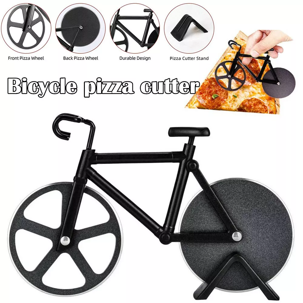 Bicycle Pizza Cutter Wheel Peeler Chopper Slicer Kitchen Pancake ...