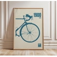 Bicycle Poster Road Bike Illustration Print Minimal Cycling Wall Art 3 ...