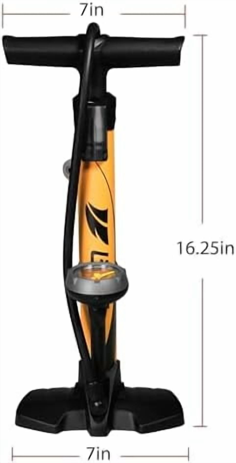 Bicycle Pump Durable Bike Floor Pump 17/24 inch Smart Valve Head, 160 ...