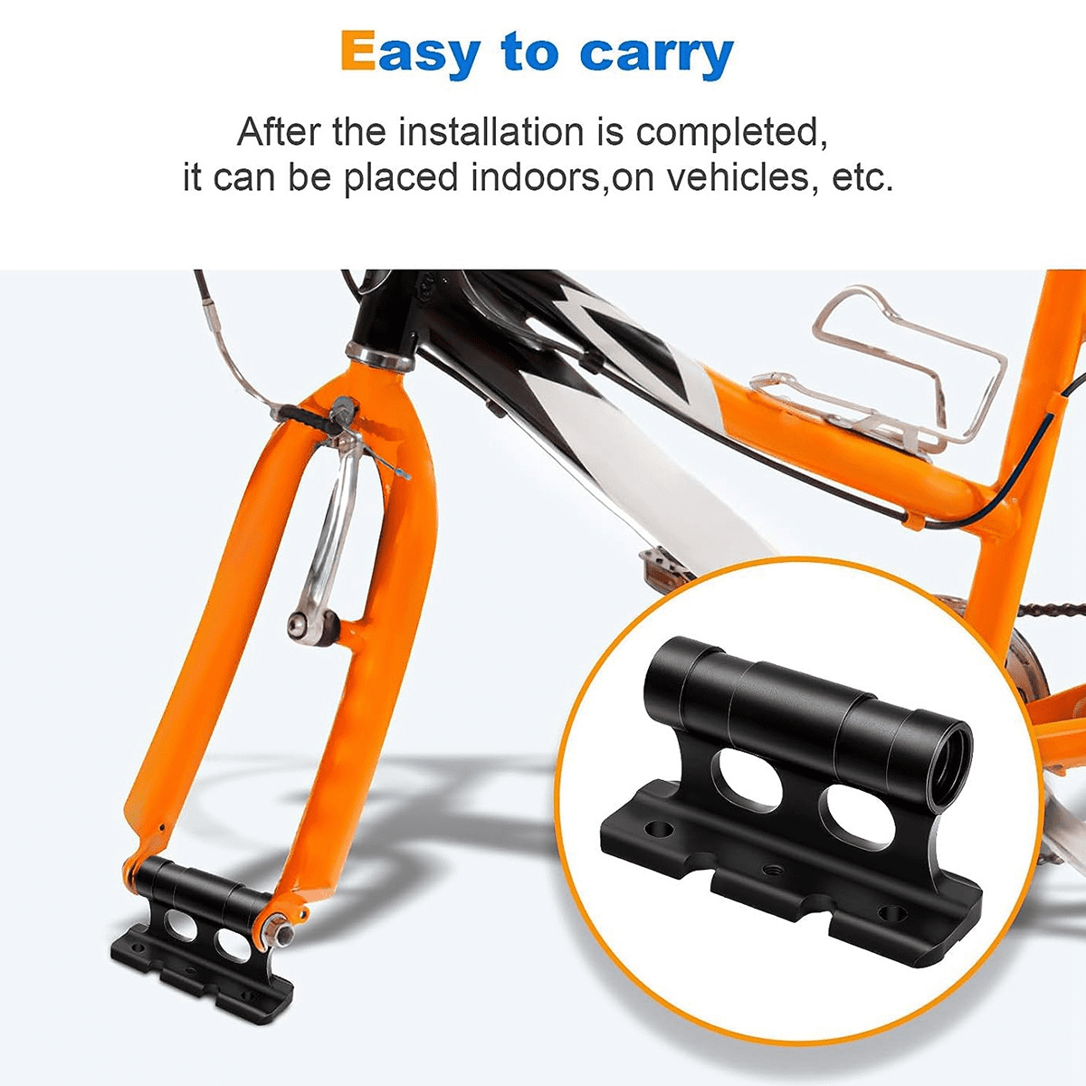 Bicycle Rack Car Roof-Top Mount Racks Road Bike Carrier Front Fork ...