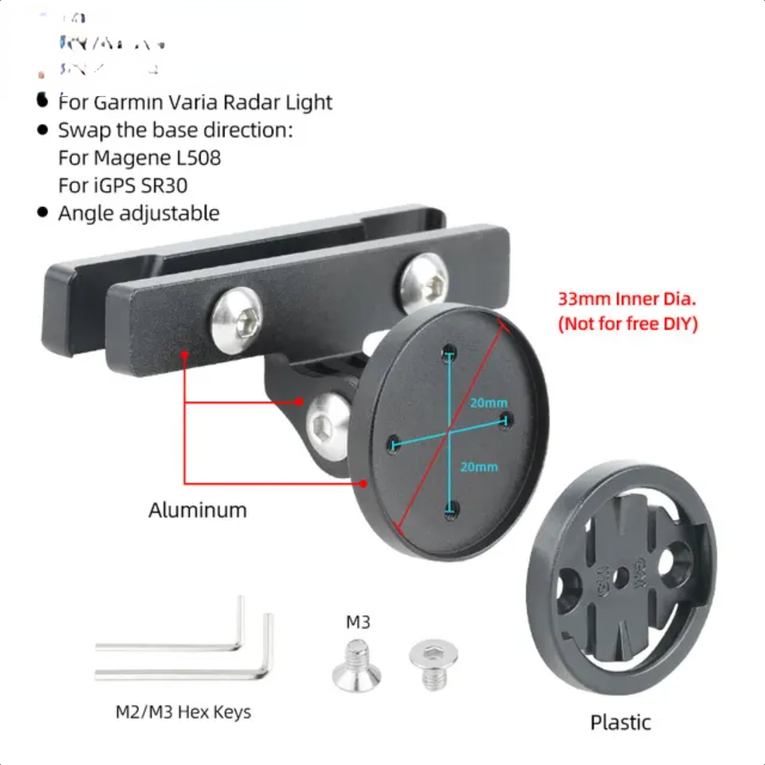 Bicycle Rail Rear Light Bracket Seatpost Mount Lamp Stand Varia Radar ...