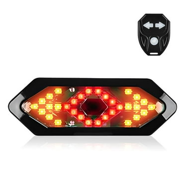 Zacro Bike Tail Light with Turn Signals, USB Rechargeable Rear Bike ...