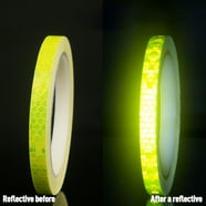 Uxcell Reflective Stickers, 20in4 Sets 4.5x1 Inch Adhesive Caution ...