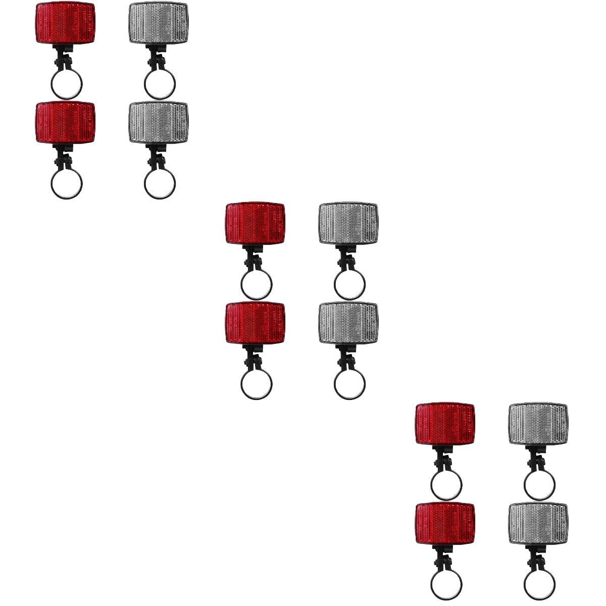 Reflector 12 Pcs Mountain Bike Lamp Reflectors Kids Scooter Plastic ...