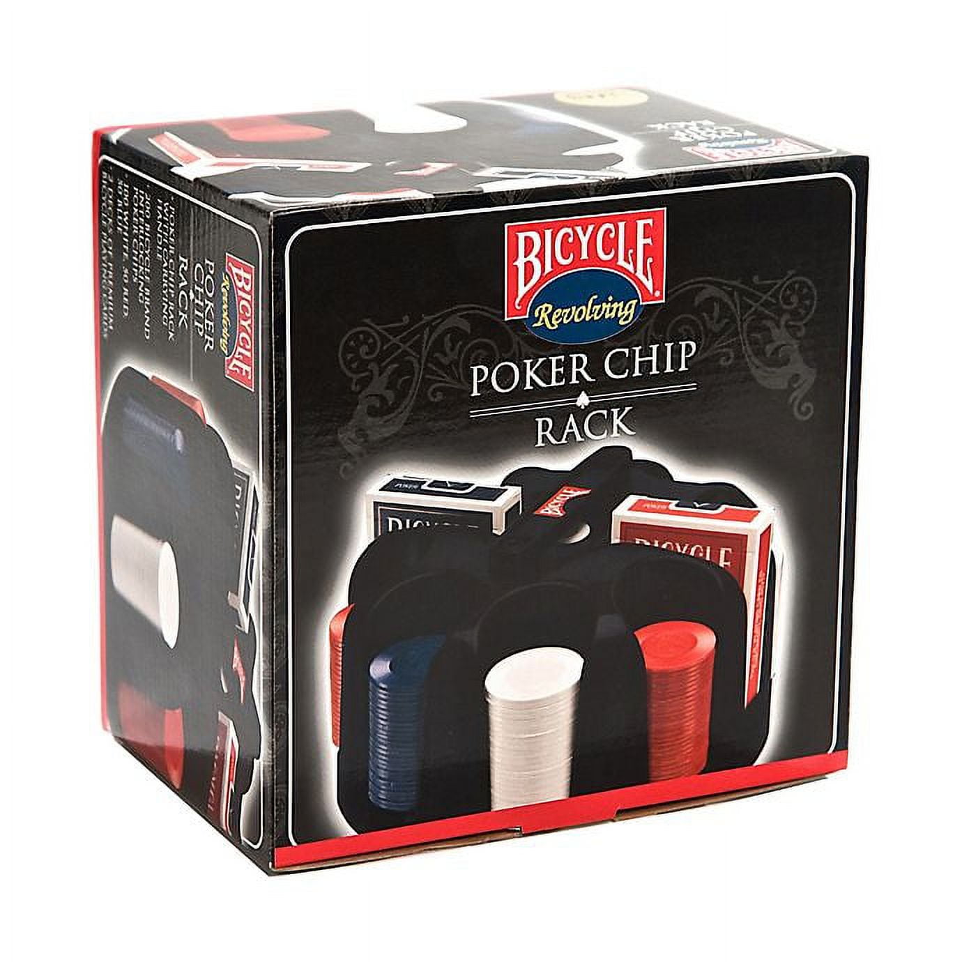 Bicycle Revolving Poker Chip Rack with Chips and Cards - Walmart.com
