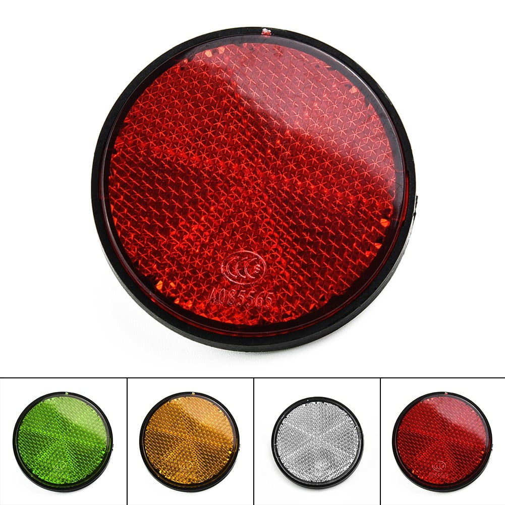 Bicycle Round Plastic Reflector Night Safety Cycling Suitable For ...