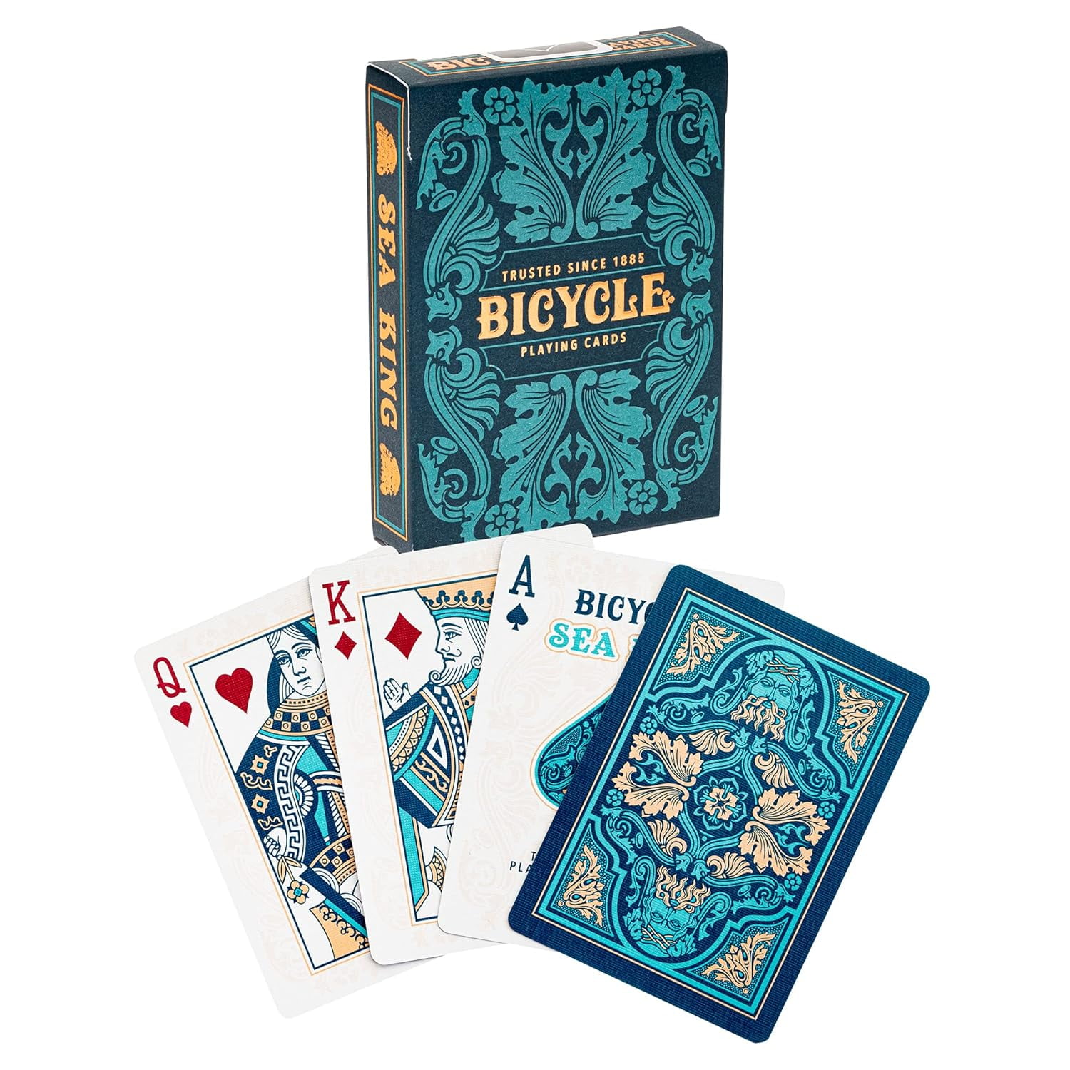 Bicycle Sea King Playing Cards Pack Of 1 For Adult - Patented Classic ...