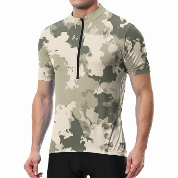 Bicycle Shirts for Men Short Sleeve Cycling Jersey Breathable Mesh ...
