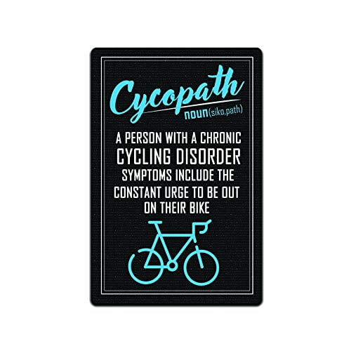 Bicycle Signs Tin Sign Décor | All Weather Aluminum Metal Sign12 x 8 in ...